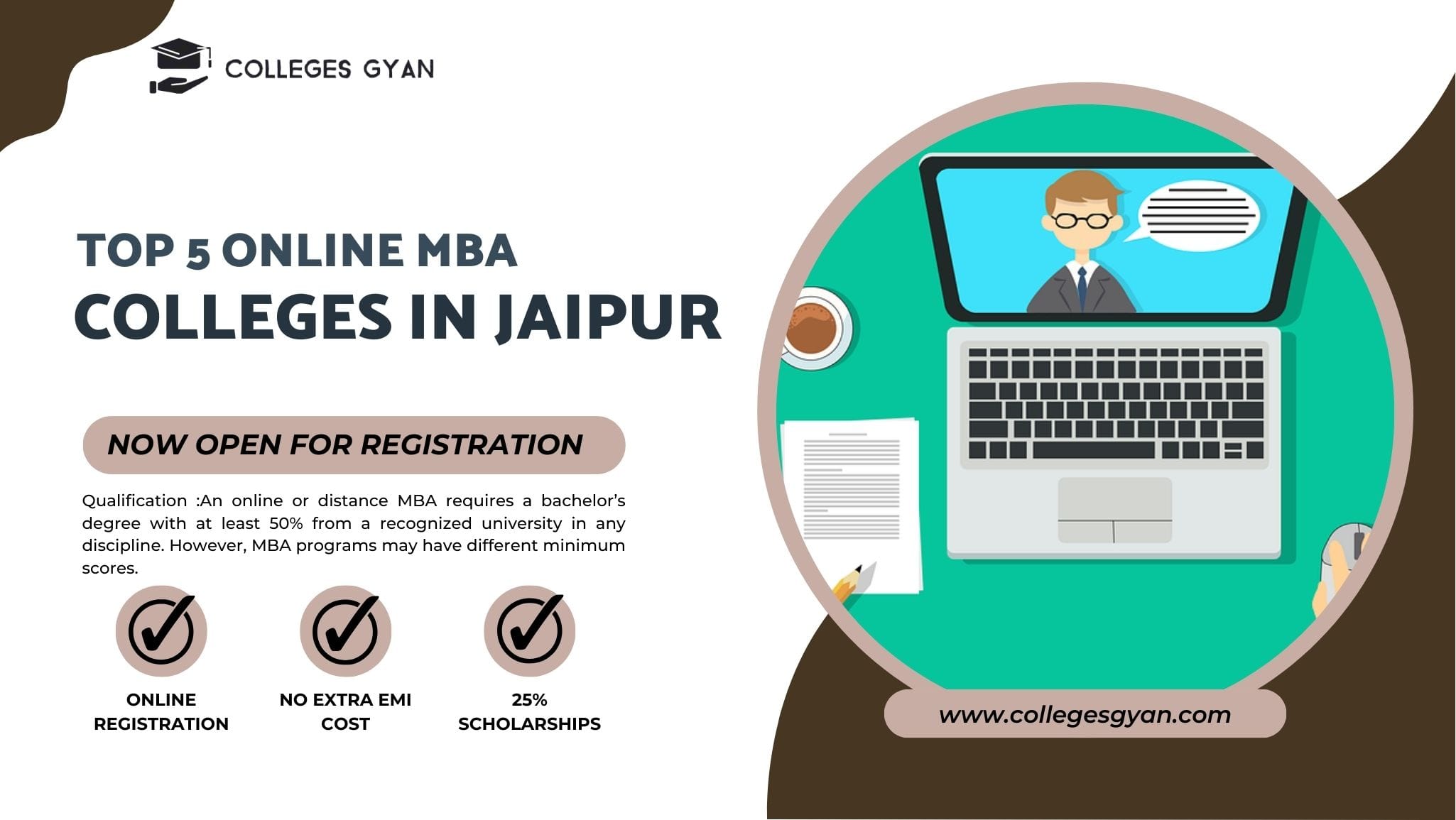 Top 5 Online/Distance MBA Colleges in Jaipur 2024