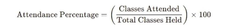 Attendance Percentage Calculator : Track your Attendance record